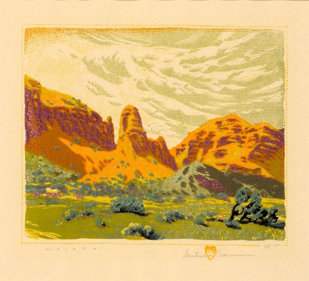Malapai by Gustave Baumann - Premium Quality Art Print - Etsy