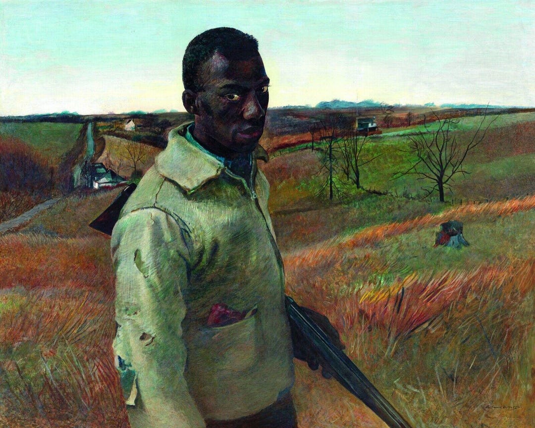 Andrew Wyeth : Black Hunter Archival Quality Art Print - Etsy