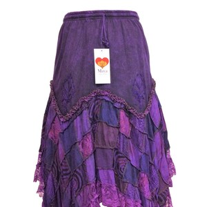 Patchwork Pixie Skirt Purple and Red - Etsy