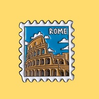 Rome Pin- Travel Pin- Enamel Pin- Colosseum- Roma Pin- Travel Souvenir ...