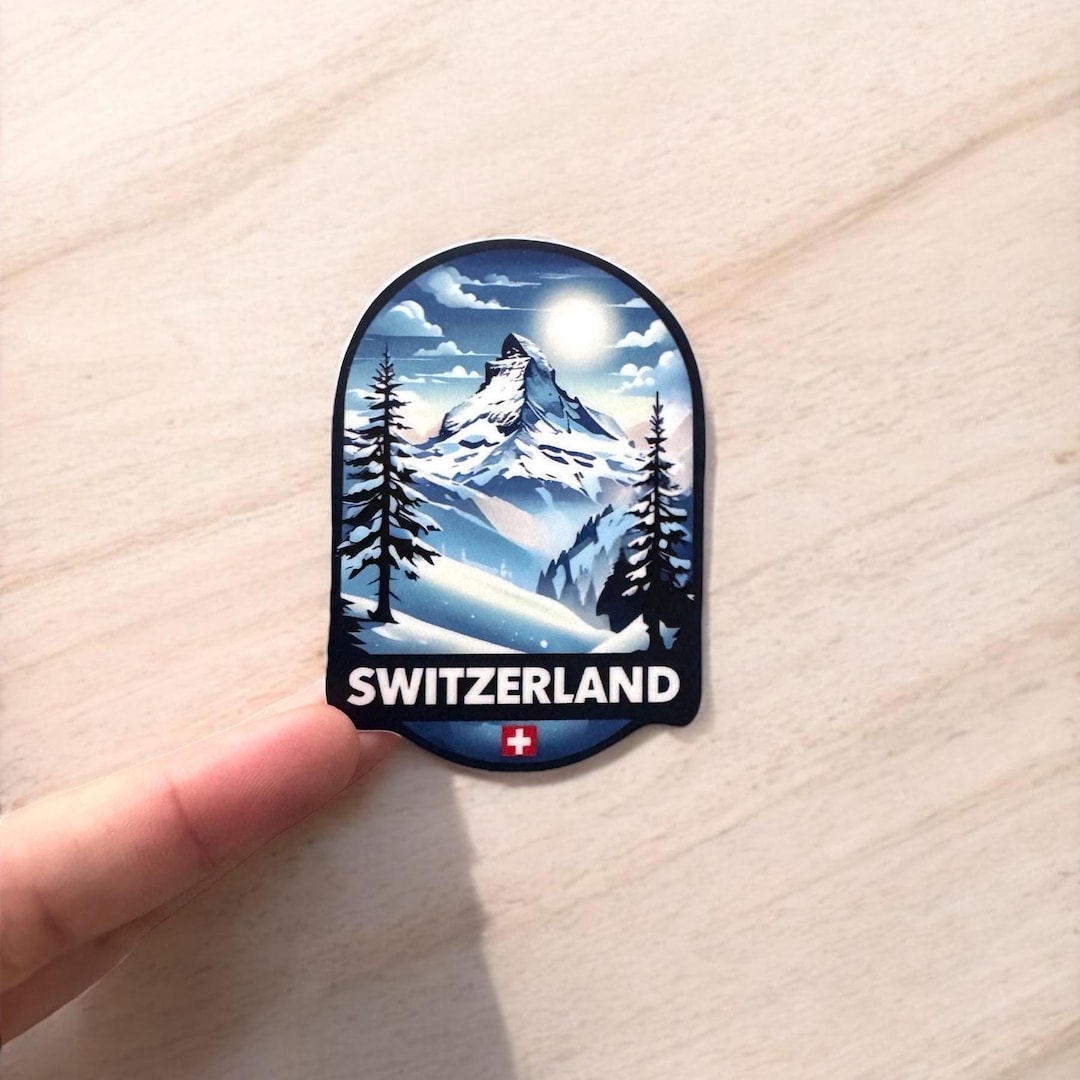 Switzerland Sticker- Travel Stickers- Vinyl Sticker- Waterproof- Water ...