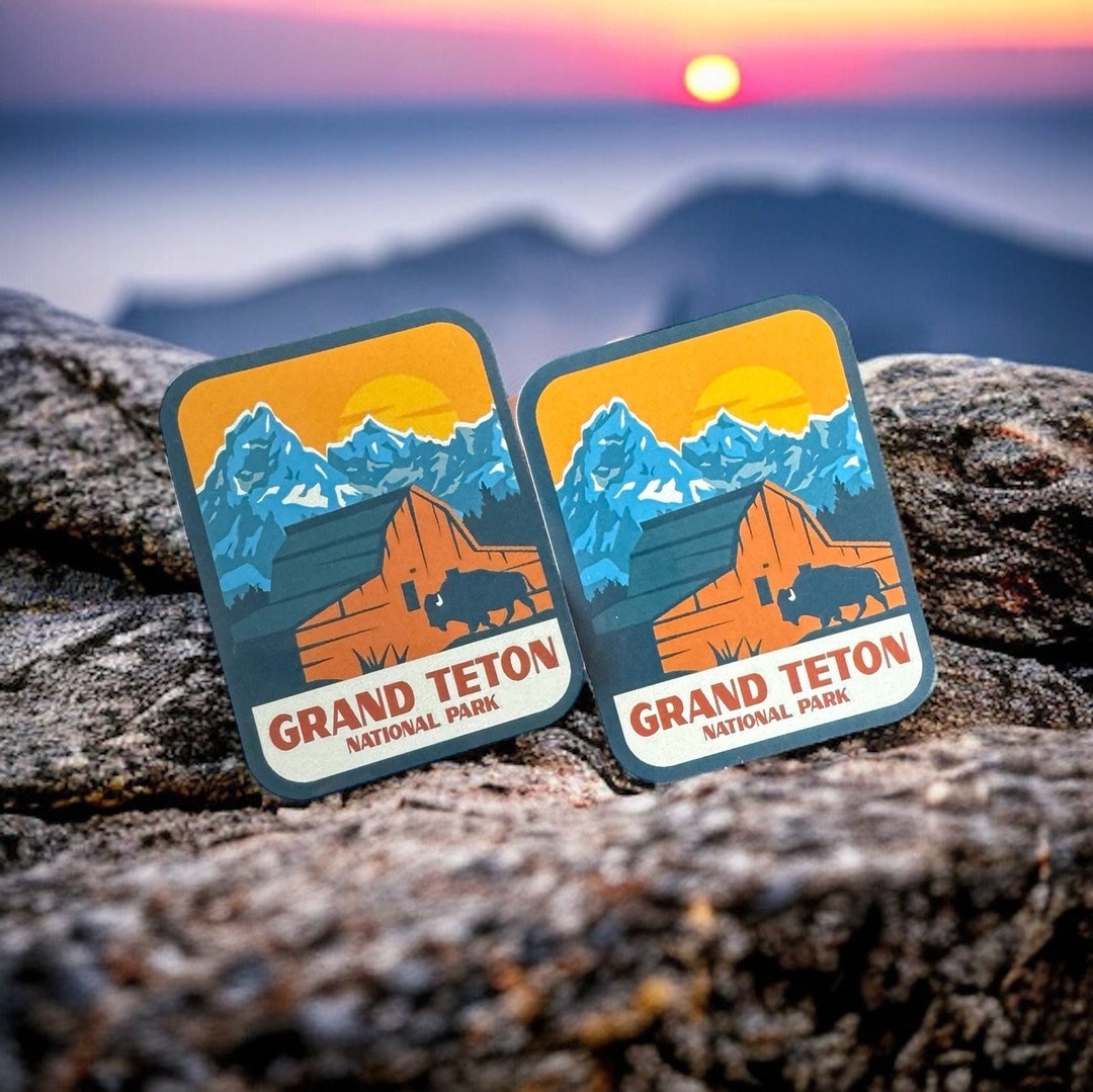 Grand Teton Sticker- Grand Teton National Park- Vinyl Sticker- National ...