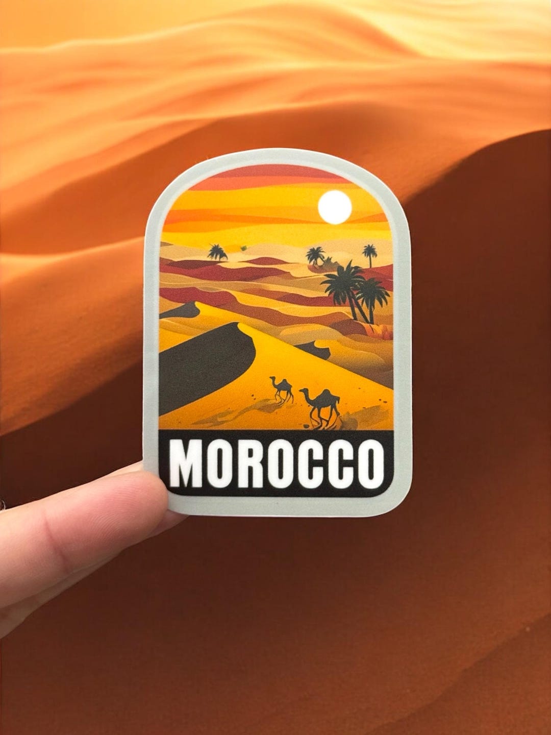 Morocco Sticker- Travel Stickers- Africa- Vinyl Sticker- Waterproof ...