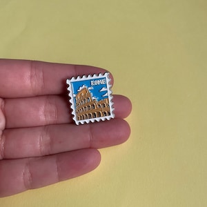 Rome Pin- Travel Pin- Enamel Pin- Colosseum- Roma Pin- Travel Souvenir ...