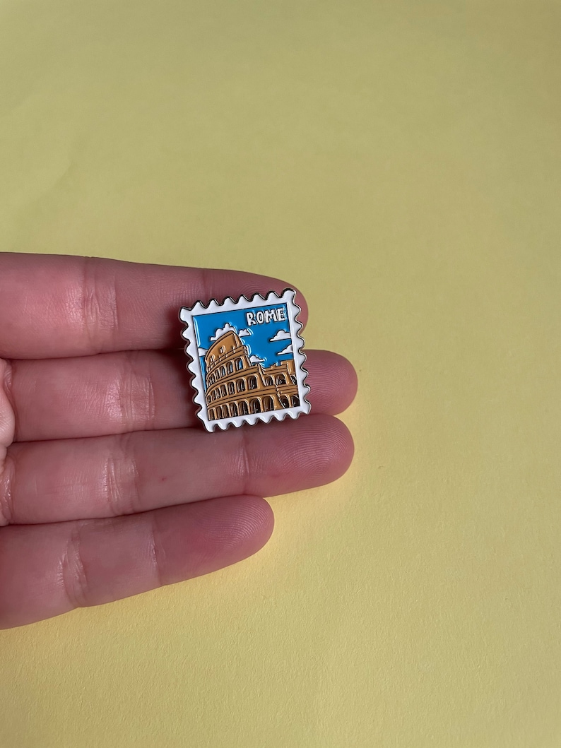 Rome Pin- Travel Pin- Enamel Pin- Colosseum- Roma Pin- Travel Souvenir ...
