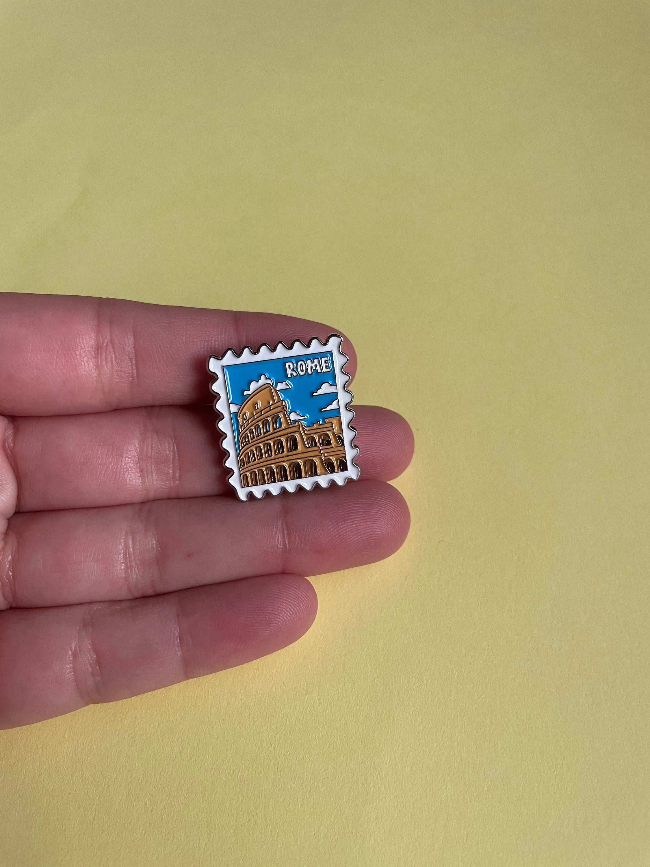 Rome Pin Travel Pin Enamel Pin Colosseum Roma Pin Travel | Etsy