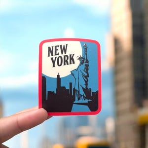 New York Sticker- New York Travel Stickers- Vinyl Sticker- Waterproof ...