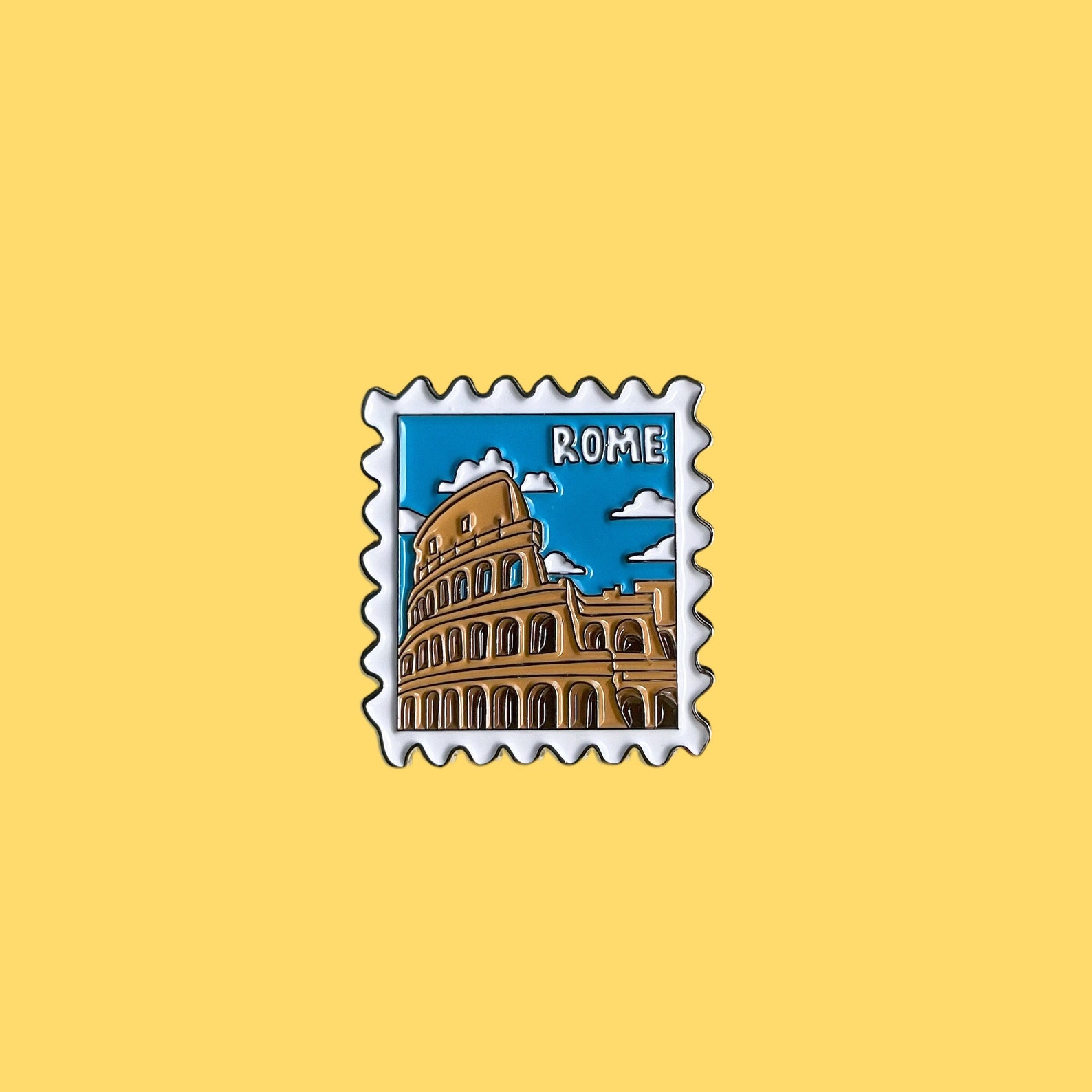 Rome Pin- Travel Pin- Enamel Pin- Colosseum- Roma Pin- Travel Souvenir ...