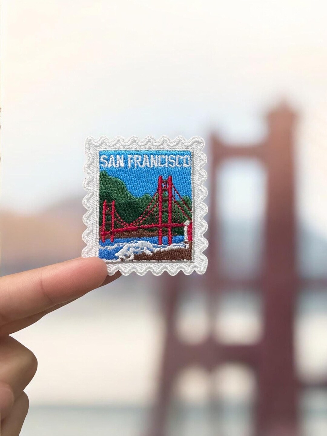 San Francisco Patch- Iron on Patch- Golden Gate- Souvenir- Travel ...