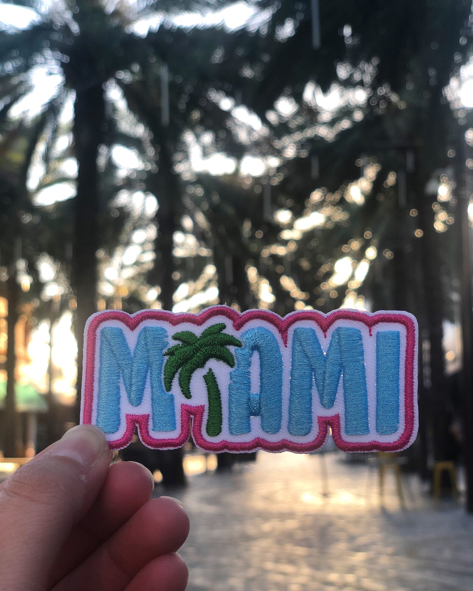 Miami Patch Travel Patches Iron on Patch Miami Colors - Etsy