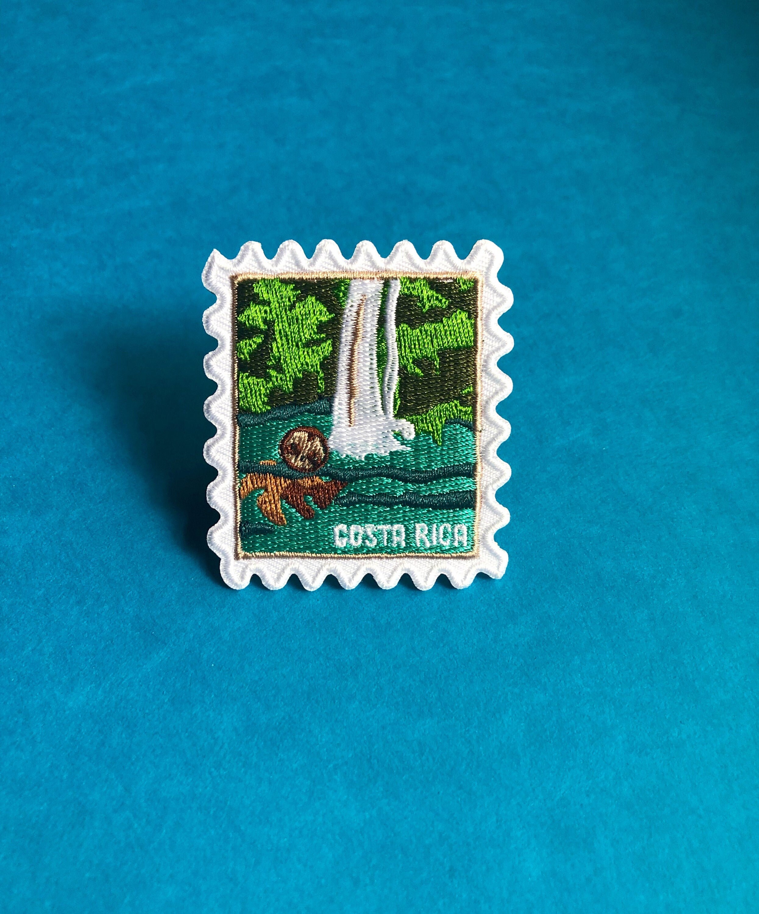 Costa Rica Patch- Travel Patches- Iron on Patch- Costa Rica- Sloth ...