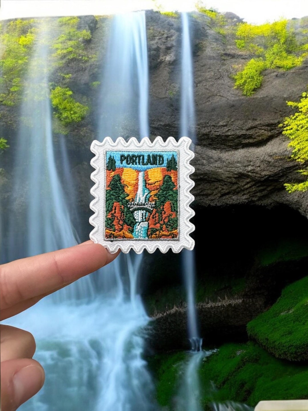 Portland Travel Patch- Iron on Patch- Travel Gift- Oregon Patch- Travel ...