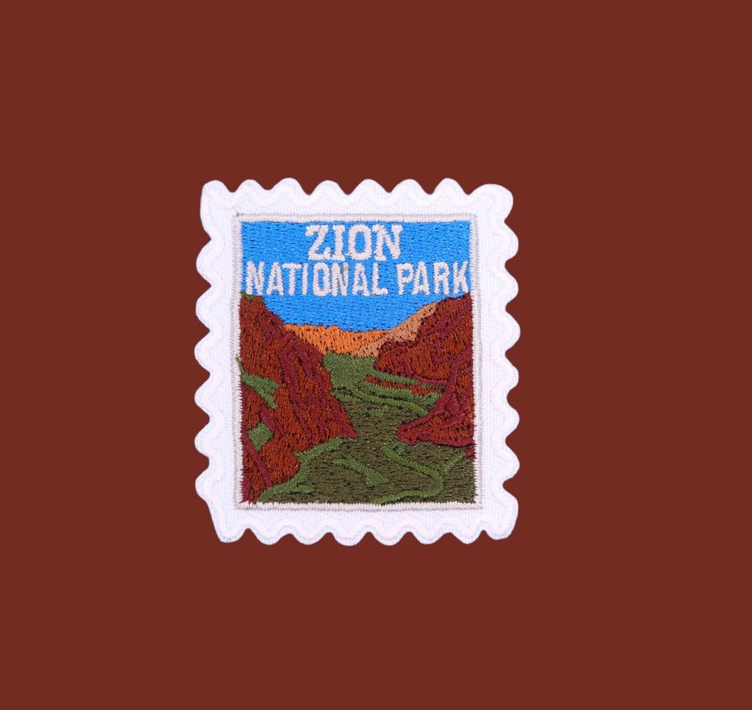 Zion National Park Patch Zion Iron on Patch Hiking Angels Landing ...
