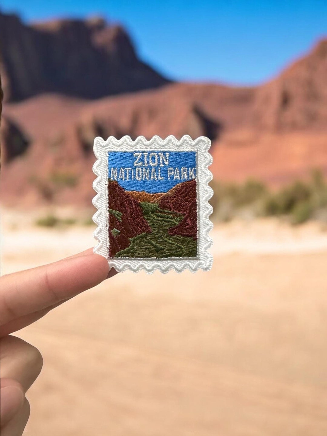 Zion National Park Patch- Zion- Iron on Patch- Hiking- Angels Landing ...
