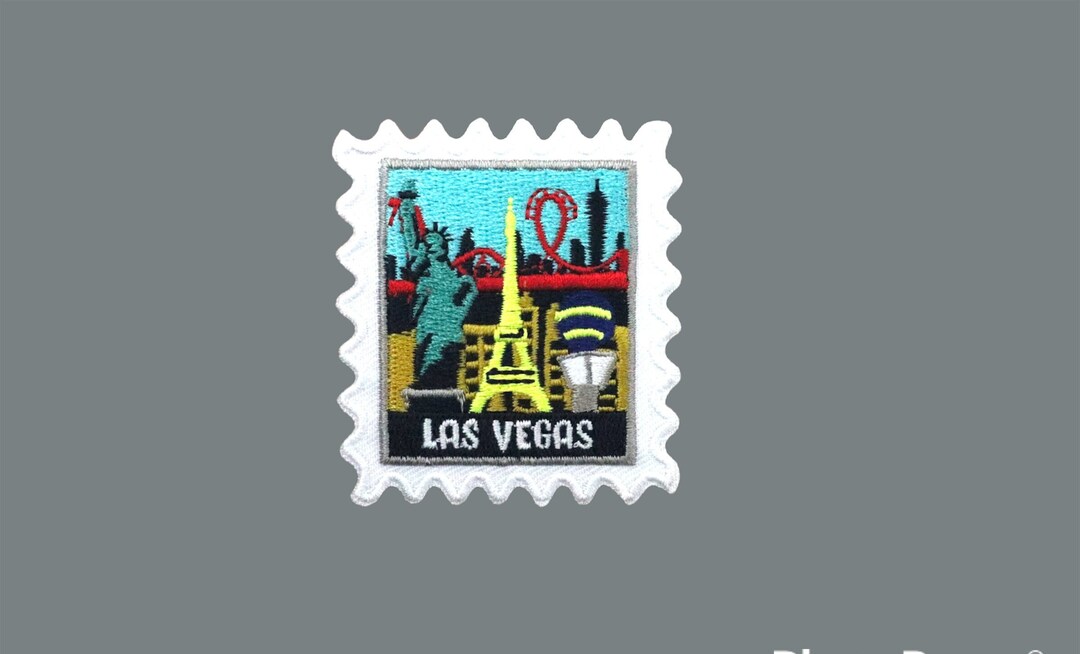Las Vegas Patch Las Vegas the Strip Iron on Patch Travel Patches ...