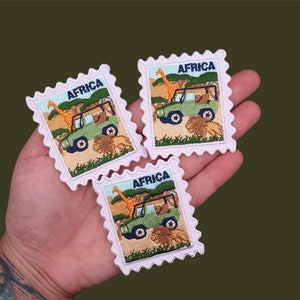Africa Patch- Tanzania- Safari- Travel Patches- Iron on Patch- Iron On ...