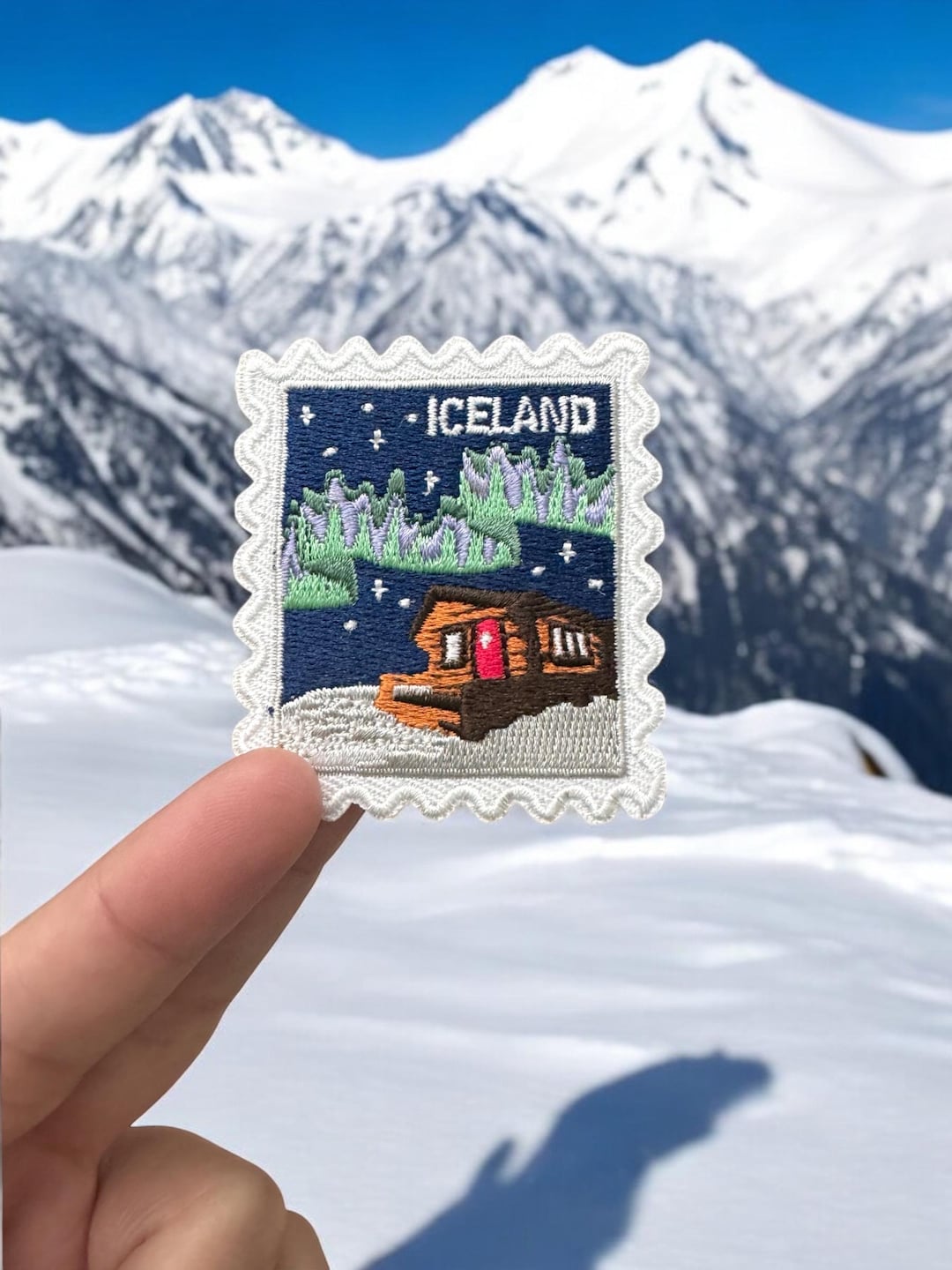 Iceland Patch- Northern Lights- Travel Patches- Iron on Patch- Souvenir ...
