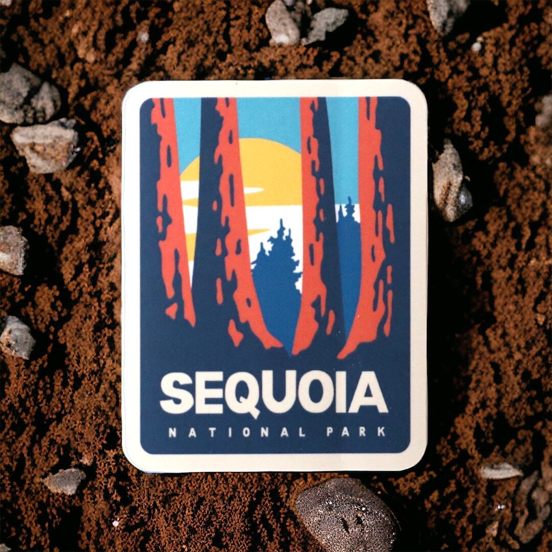 Sequoia National Park Sticker- Vinyl Sticker- Travel Sticker- Travel ...