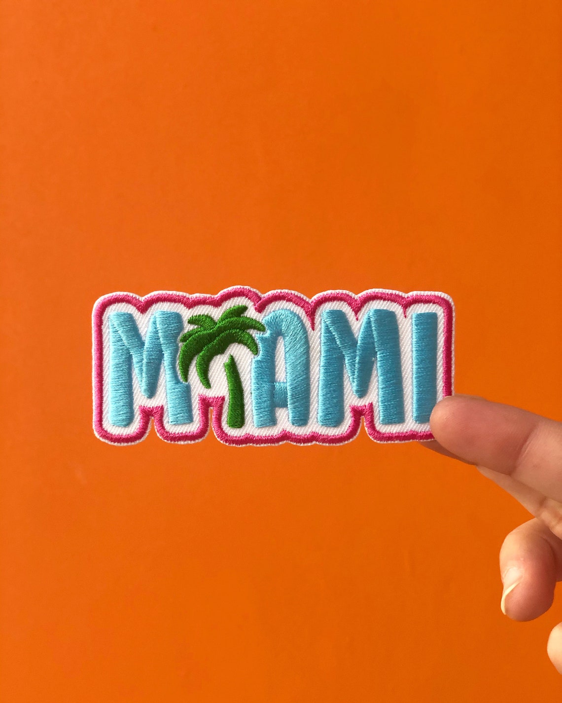 Miami Patch Travel Patches Iron on Patch Miami Colors - Etsy