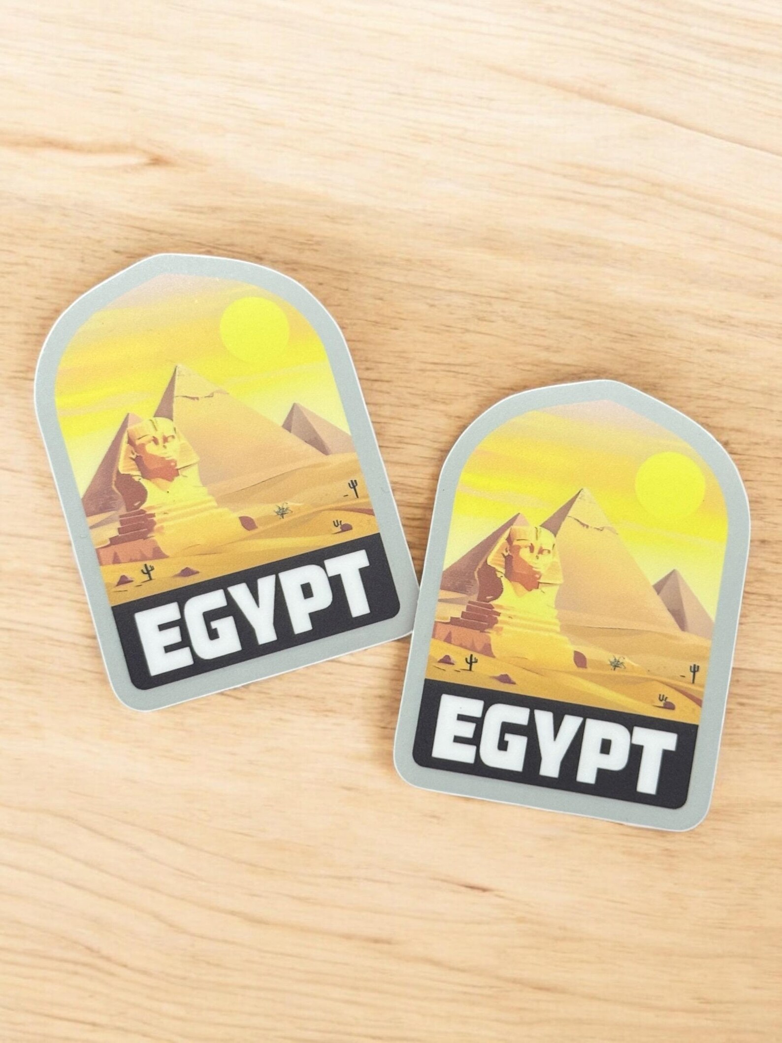 Egypt Sticker- Travel Stickers- Giza- Pyramids- Vinyl Sticker ...