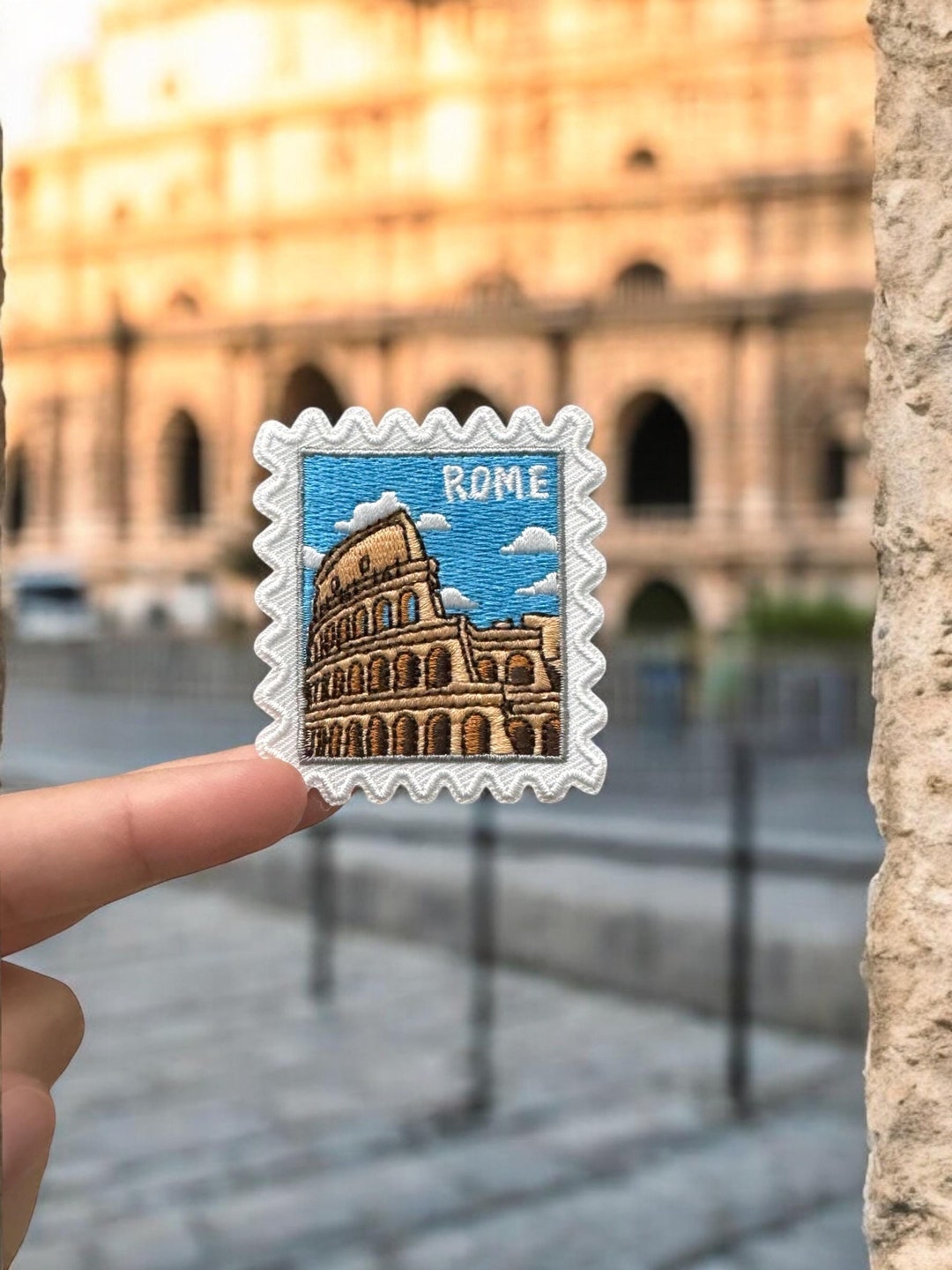 Rome Patch- Iron on Patch- Patch Collector- Travel Souvenir- Roma ...