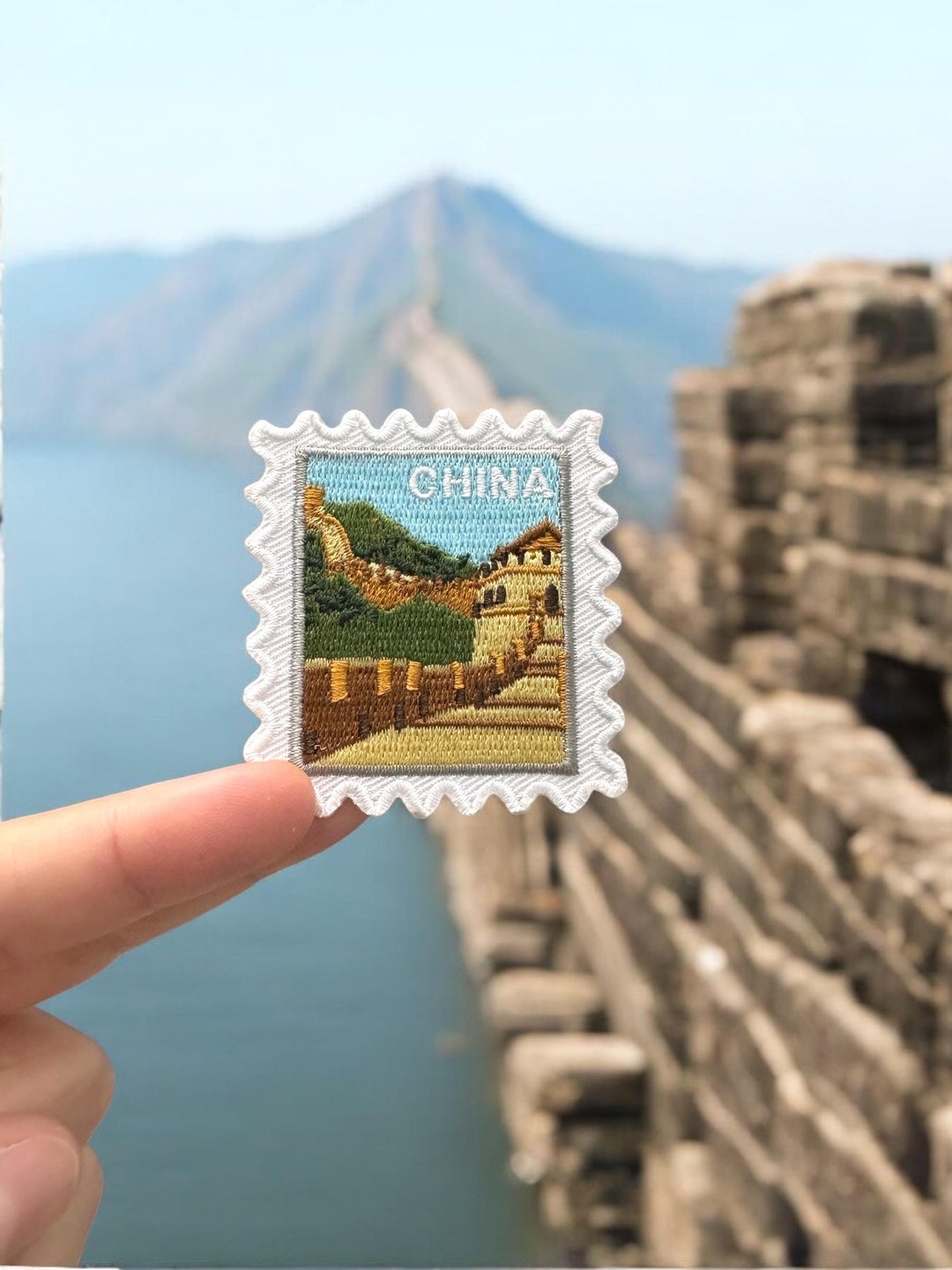 China Patch- Travel Patches- Iron on Patch- Great Wall- China- Traveler ...
