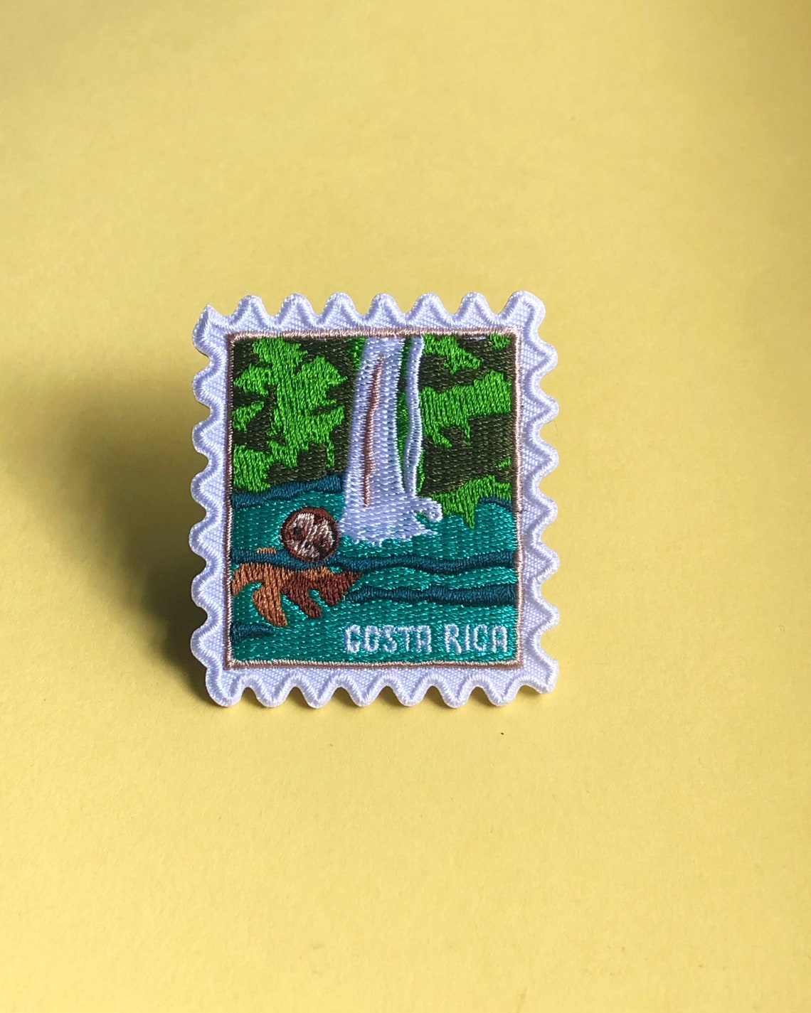 Costa Rica Patch- Travel Patches- Iron on Patch- Costa Rica- Sloth ...
