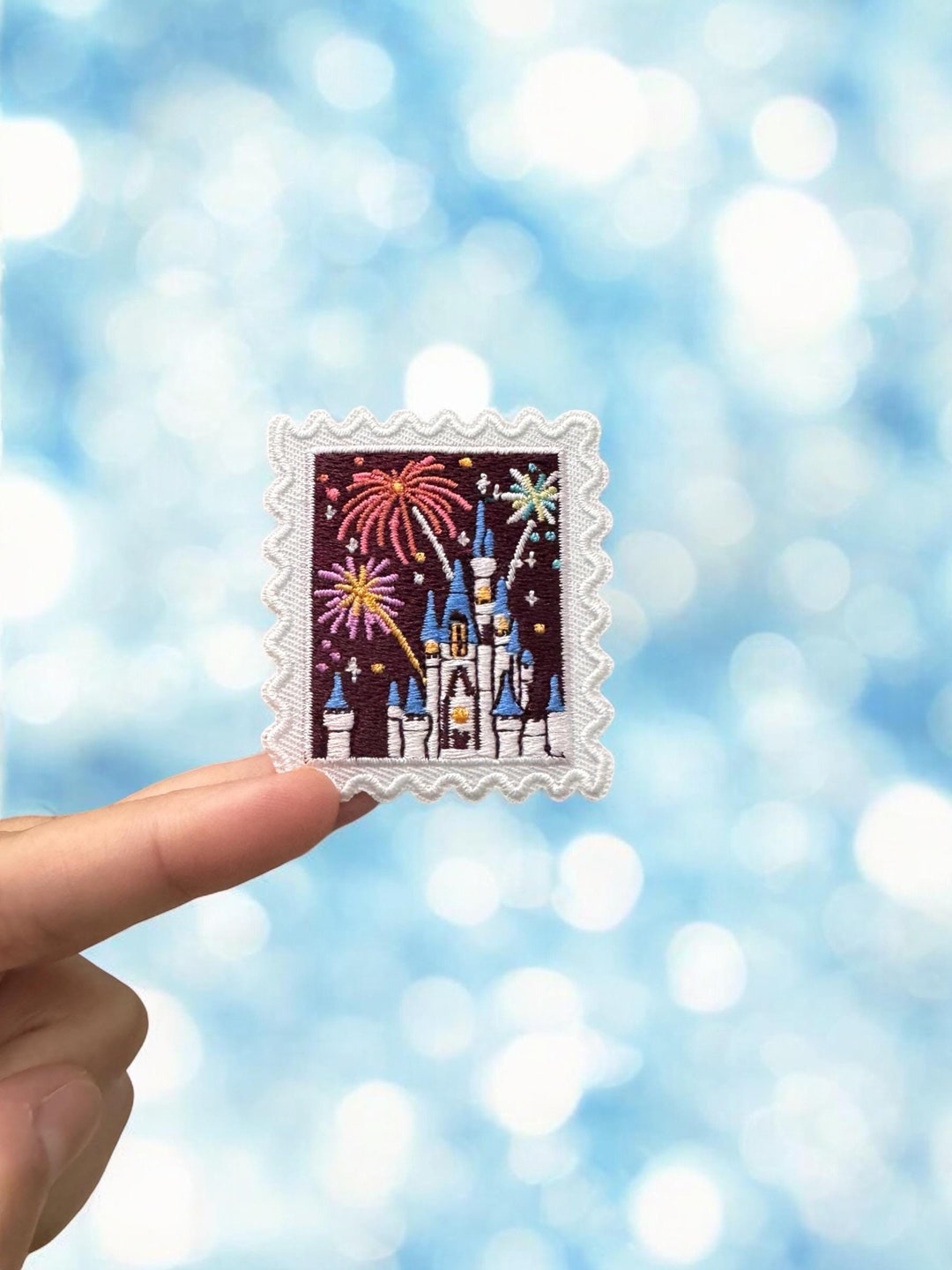 Disney Patch- Disneyland- Disney Castle- Iron on Patch- Micky Mouse ...