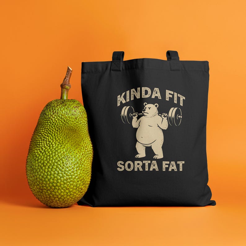 Kinda Fit Sorta Fat Weightlifting Fitness Gift for Men Women Workout ...
