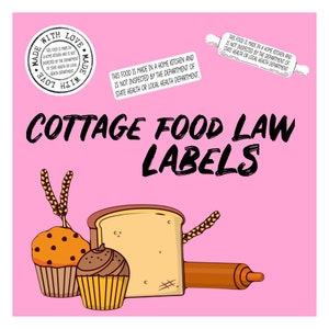 Cottage Food Law Disclaimer Sticker Labels | Waterproof | FREE SHIPPING ...