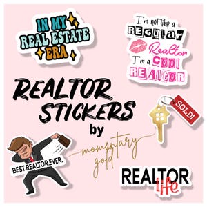 Real Estate Stickers, Funny Realtor Decals, Gifts for Open House ...