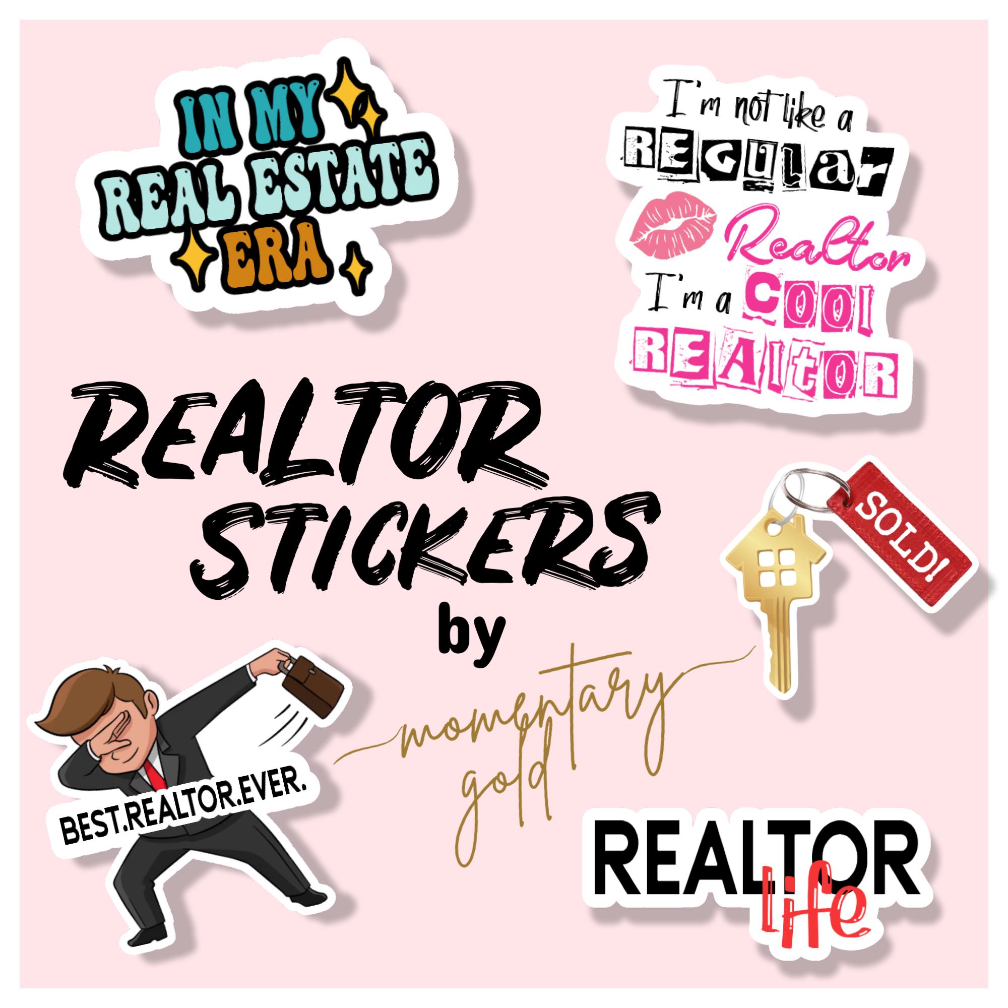 Real Estate Stickers, Funny Realtor Decals, Gifts for Open House ...
