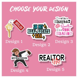 Real Estate Stickers, Funny Realtor Decals, Gifts for Open House ...
