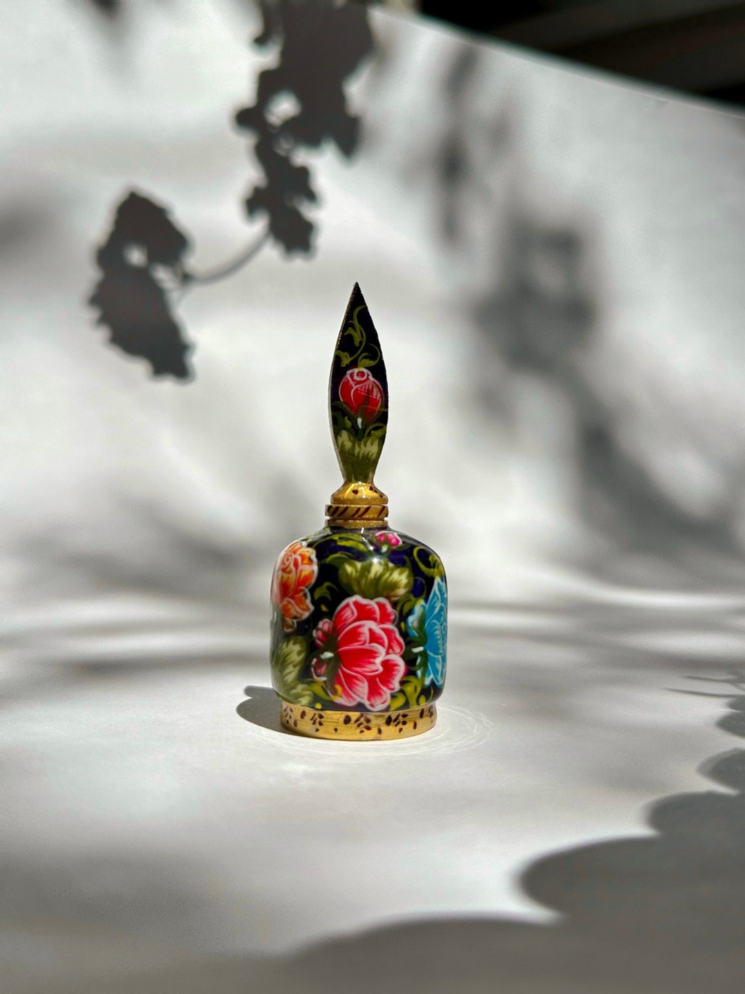 Kohl Pot: Traditional Handmade Hand Painted Camel Bone Sormah Container ...