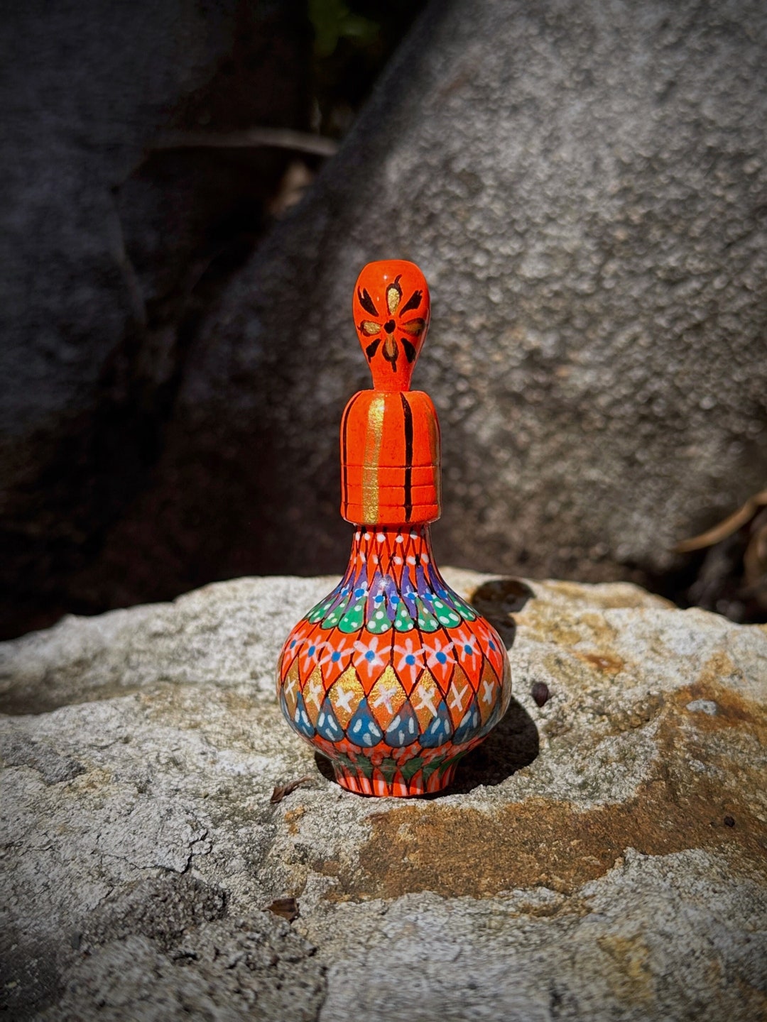 Sormeh Pot: Traditional Handmade Middle East Empty Wooden Sormeh ...