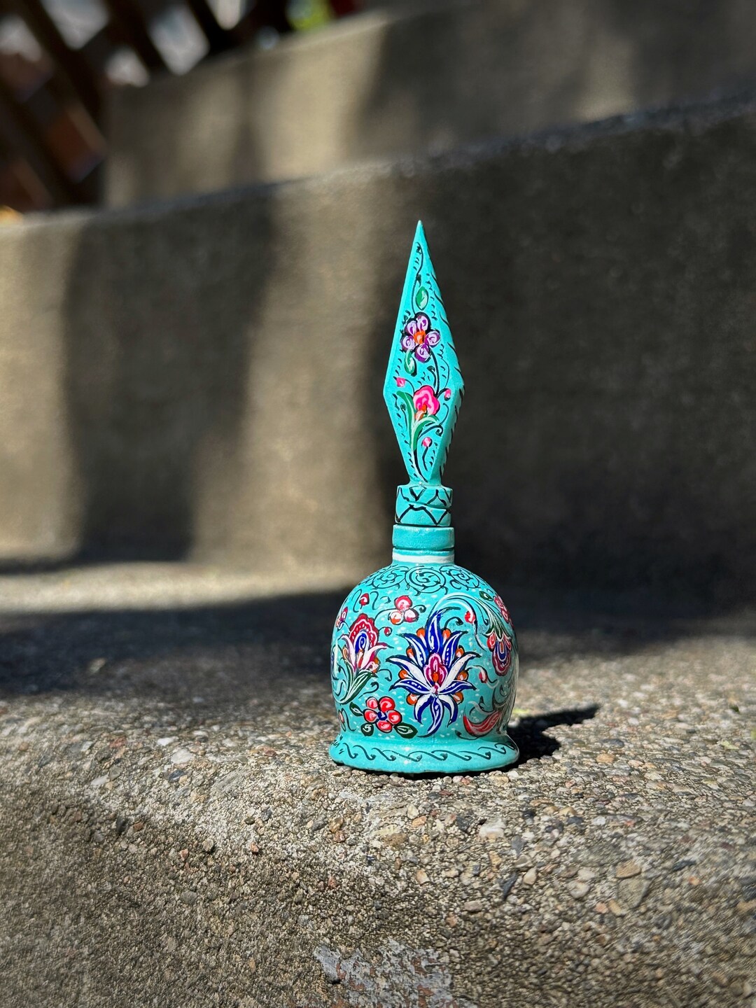 Kohl Pot: Traditional Handmade Hand Painted Camel Bone Sormah Container ...