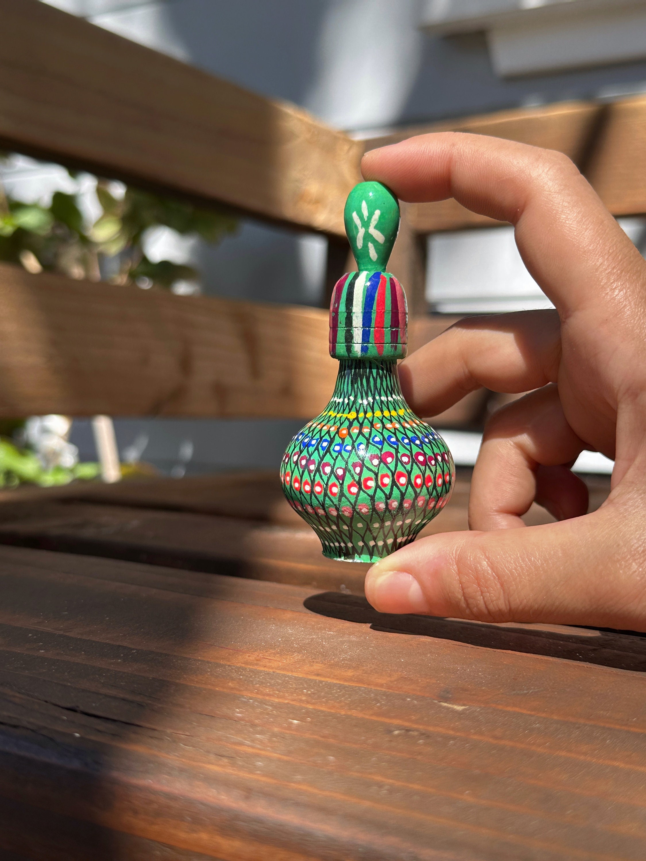 Kohl Pot: Traditional Handmade Middle East Empty Wooden Kohl Container ...