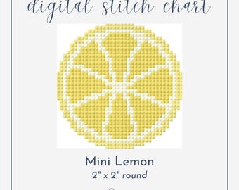 Mini Lemon - Digital Needlepoint Chart - Etsy