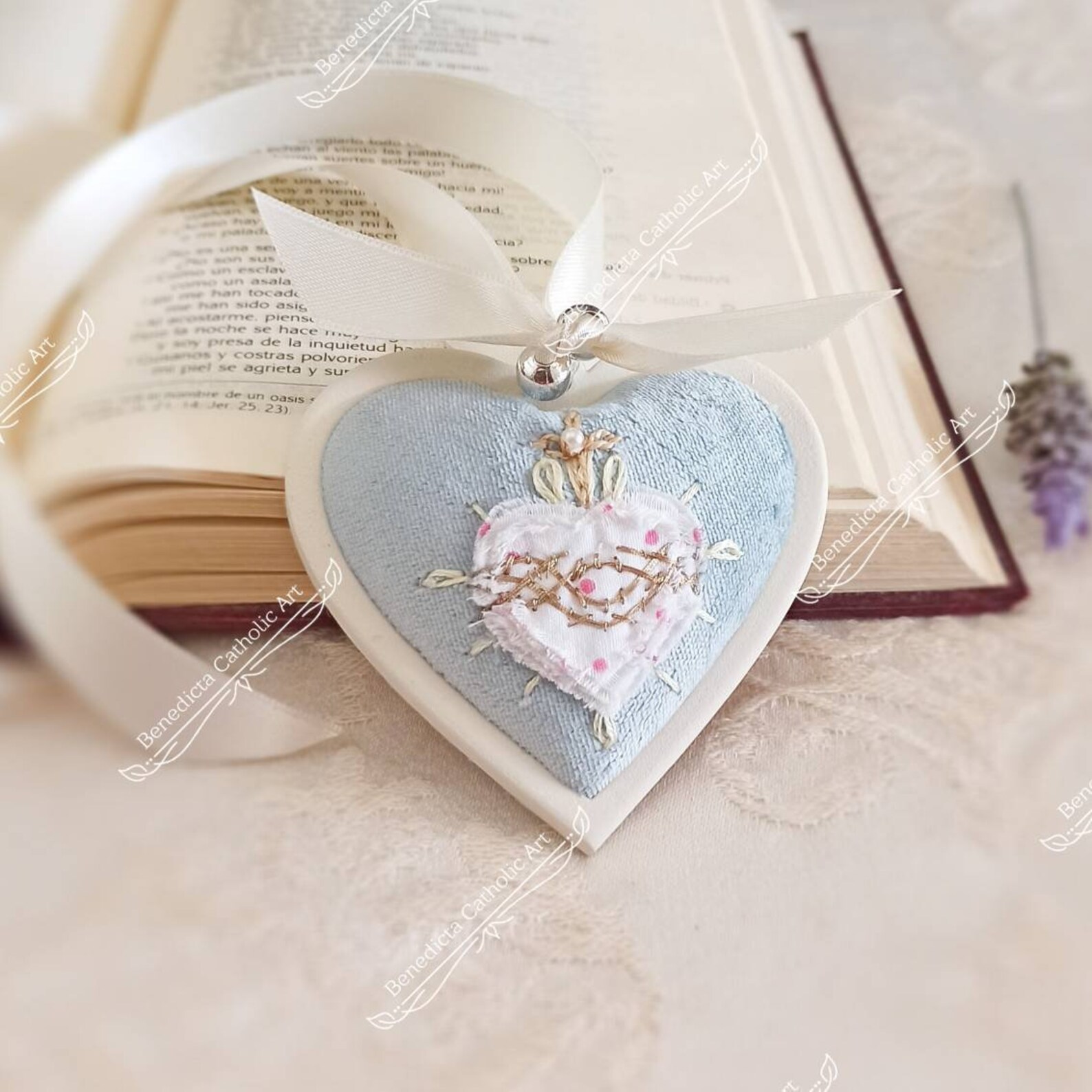 Medallion of the Sacred Heart of Jesus Medal Heart Shape - Etsy