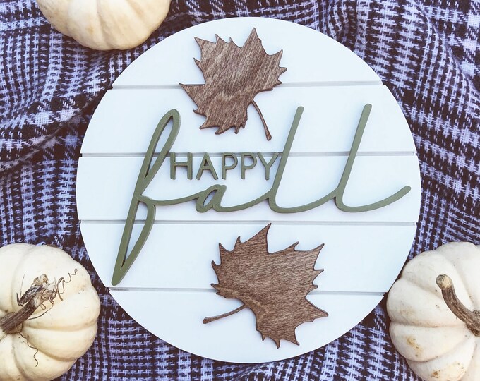 Handmade Fall Decor / Wood Sign / 3D Sign / Custom Sign / Fall Sign ...