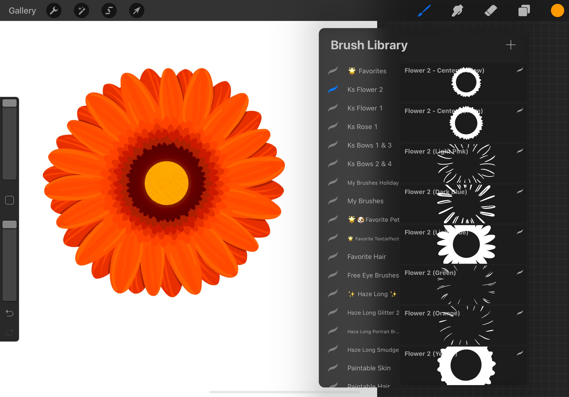 Build A Flower Procreate Brushes - Etsy