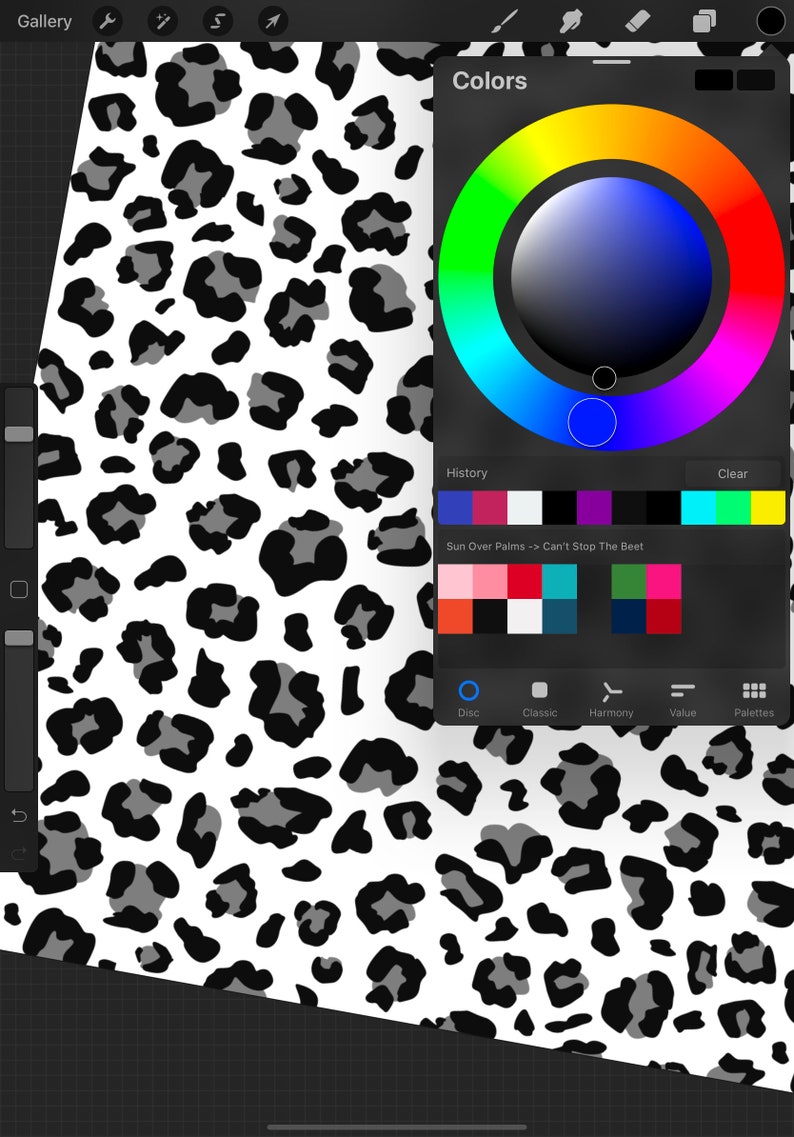 Leopard Print Procreate Brushes - Etsy