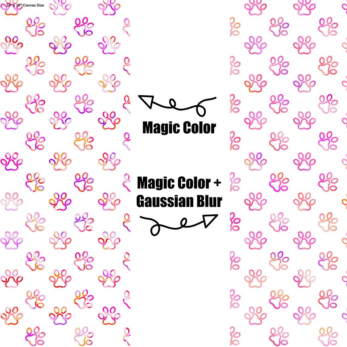 Paw Print Procreate Brushes - Etsy