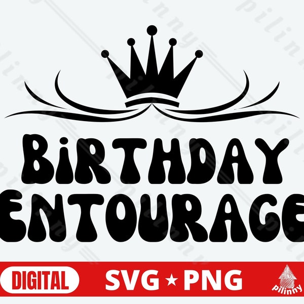 Birthday Entourage - Etsy