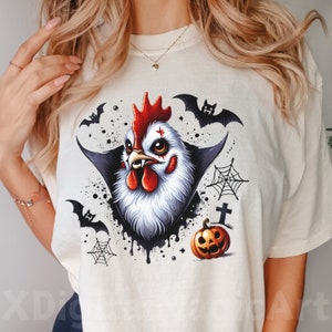 Vampire Chicken Halloween PNG Halloween PNG Spooky Rooster Clipart ...