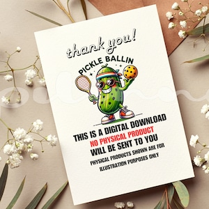 Pickle Ballin Clipart PNG - Fun Pickleball Character Sublimation Design, Digital Download for T ...