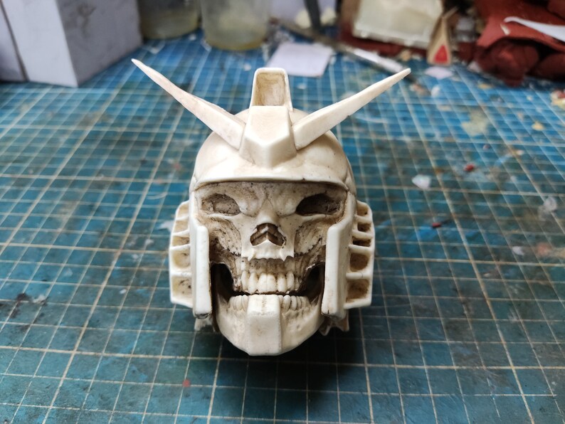 Gundam Skull (gundam Rx-78) Moveable Jaw - Etsy