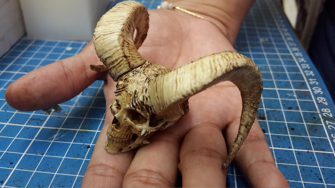 1/6 Scale Devil Skull Moveable Jaw - Etsy