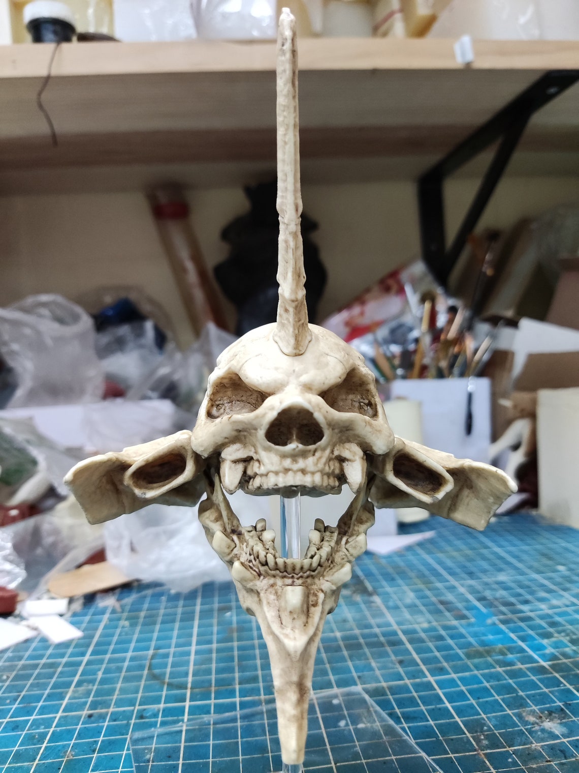 EVA01 Skull evangelion Moveable Jaw - Etsy