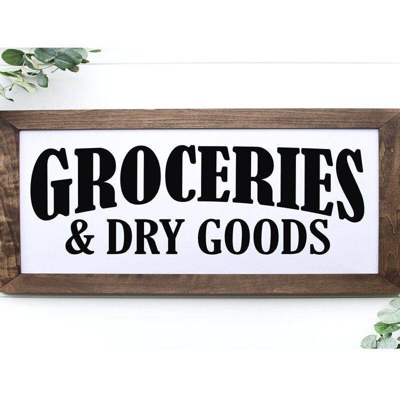 Groceries Sign - Etsy
